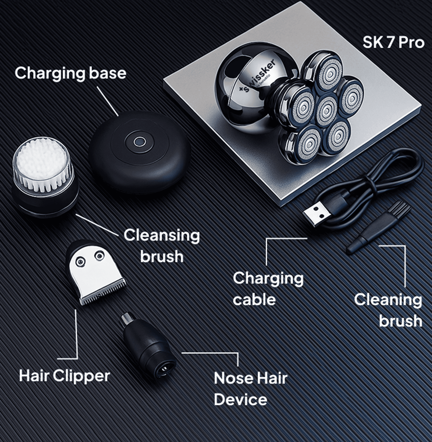 SK7 Pro – 5-in-1 Hair & Beard Shaver - Swissker