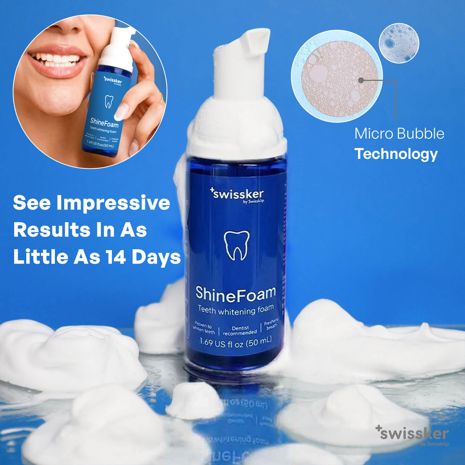 ShineFoam Whitening Foam | Teeth Whitening Foam - Swissker